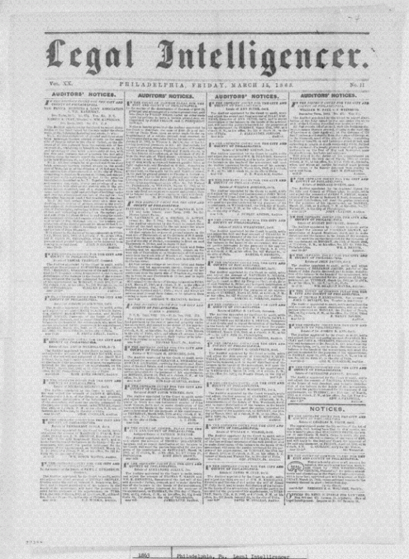 Law and Lawyers - Encyclopedia of Greater Philadelphia