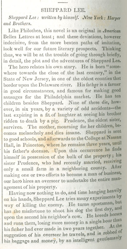 Sheppard Lee - Encyclopedia of Greater Philadelphia
